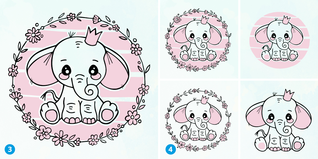 Kostenlose Plotterdatei: Elli der kleine Elefant - Snaply Magazin